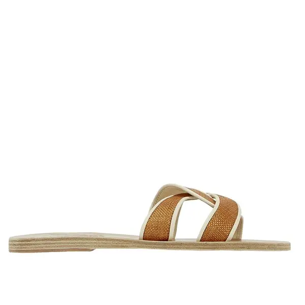 ANCIENT GREEK SANDALS Desmos Sandals - Bruciato/off White