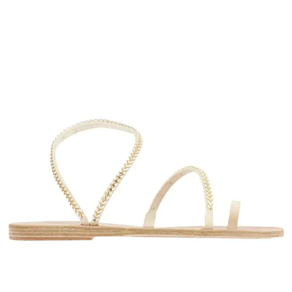 ANCIENT GREEK SANDALS Apli Eleftheria Thong Sandals - Off White/off White