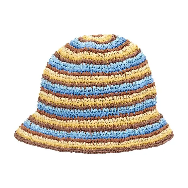 ANCIENT GREEK SANDALS Lucy Bucket Hat - Blue/tan