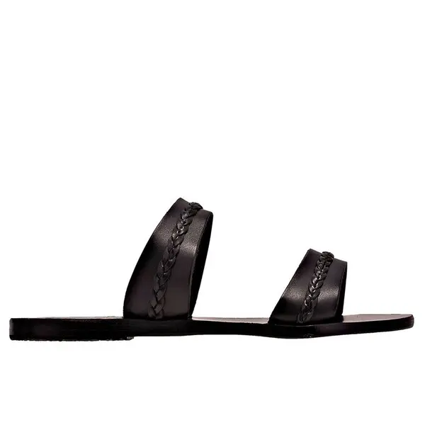 ANCIENT GREEK SANDALS Melisanthi Thong Sandals - Black