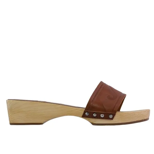 ANCIENT GREEK SANDALS Clog Wave - Chestnut