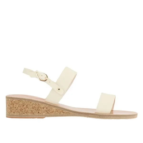 ANCIENT GREEK SANDALS Clio Wedge Sandals - Off White