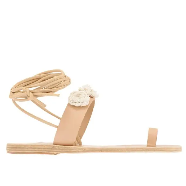 ANCIENT GREEK SANDALS Sevili Crochet Sandals - Natural/ecru