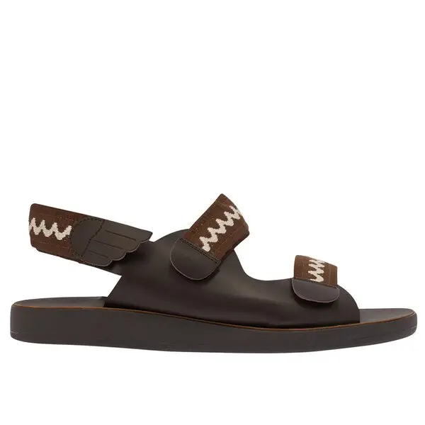 ANCIENT GREEK SANDALS Olympos - Brown/ecru