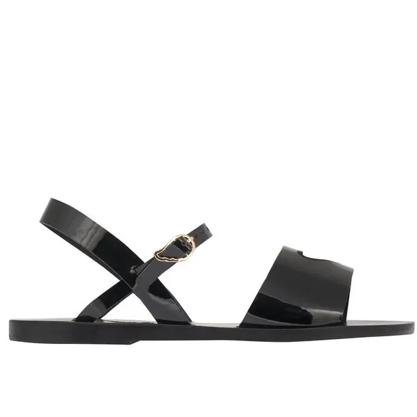 ANCIENT GREEK SANDALS Kaliroi Heart Sandal - Black