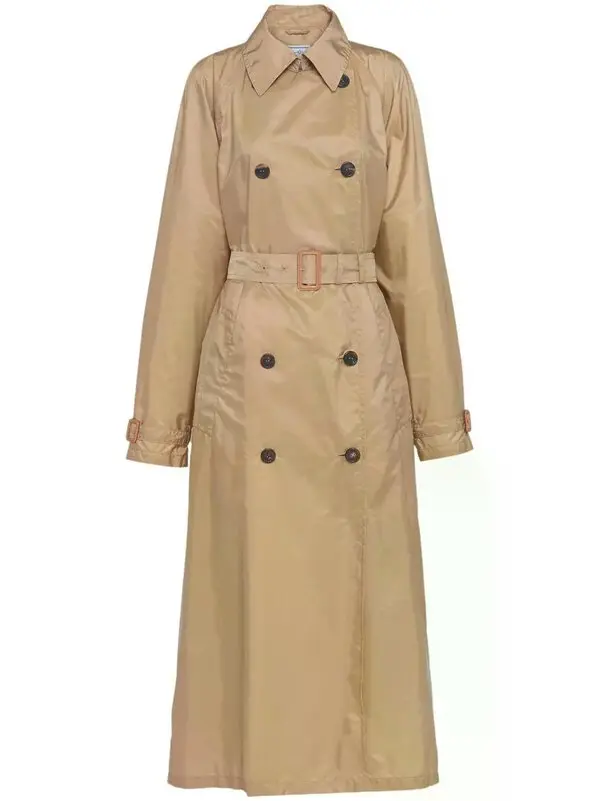 Prada Re-nylon Belted Trench Coat
