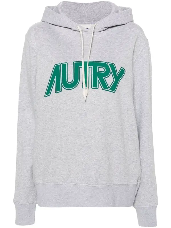 AUTRY Logo-print Mélange Hoodie