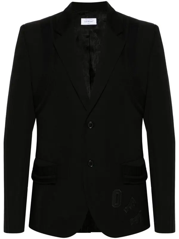 Off-White Varsity Single-breasted Blazer
