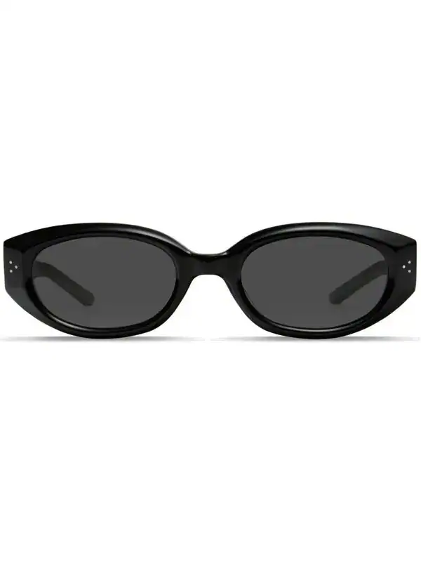 Gentle Monster Void 01 Oval-Frame Sunglasses In Black - 20% Off