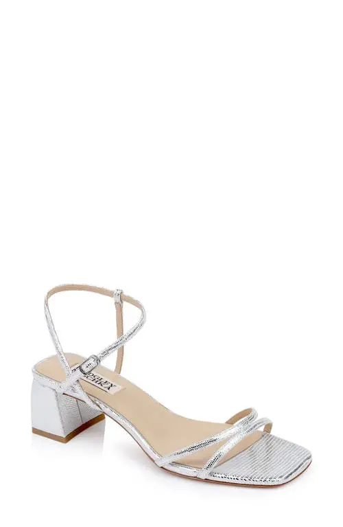 Badgley Mischka Carlota Strappy Sandals - Silver