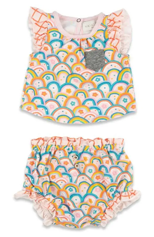 MIKI MIETTE Yasi Ruffle Sleeve Top & Bloomers Set