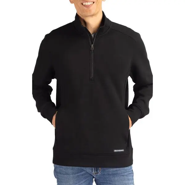 Cutter & Buck Roam Quarter Zip Pullover - Black