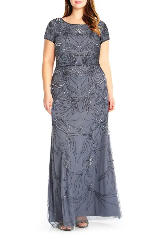 Adrianna Papell Beaded Gown