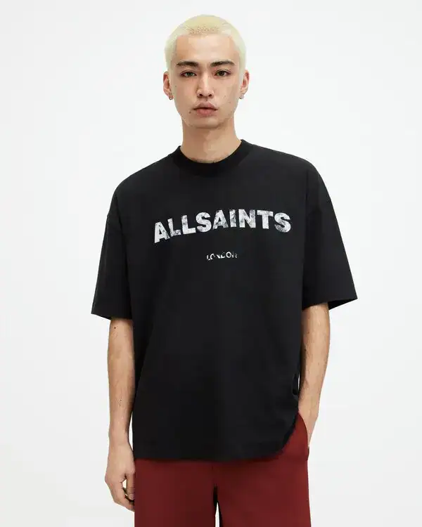 all saints t shirt white