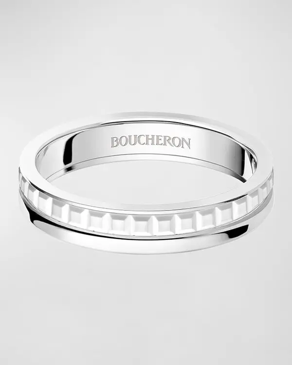 Boucheron Quatre 18k Double White Edition Band Ring