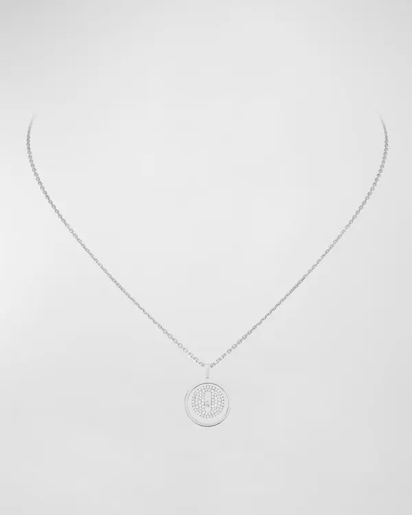 Messika Lucky Move Diamond Pendant Necklace - White Gold