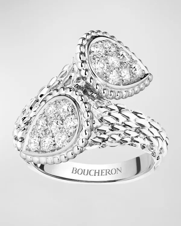 Boucheron Serpent Bohème Diamond Ring - White Gold
