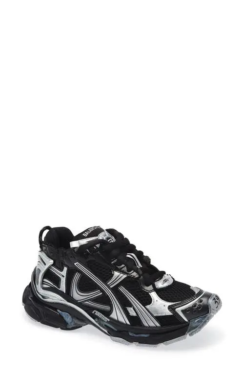 Balenciaga Runner Sneaker - Black/ Silver