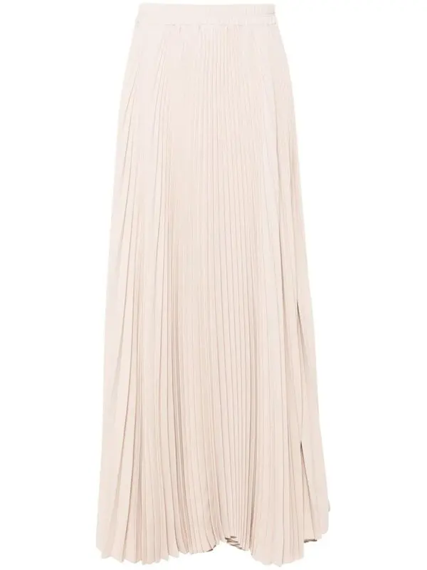 STYLAND Pleated Long Skirt - Neutrals