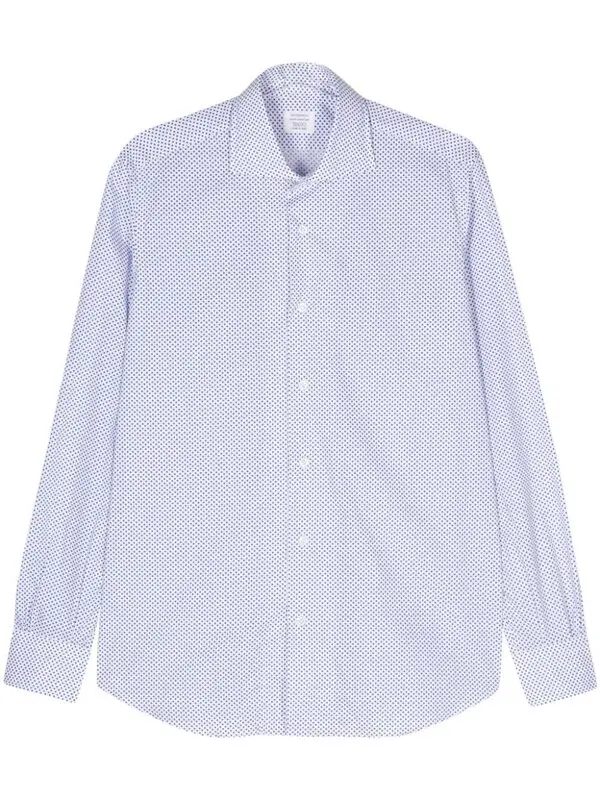 MAZZARELLI Polka-dot Print Shirt - White