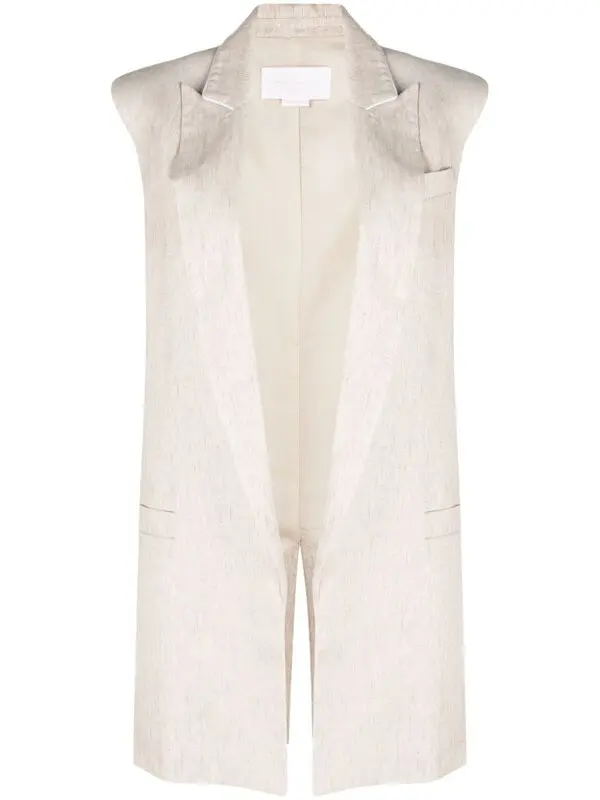 GENNY Open-front Tailored Vest