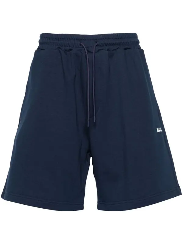 MSGM Logo-print Track Shorts