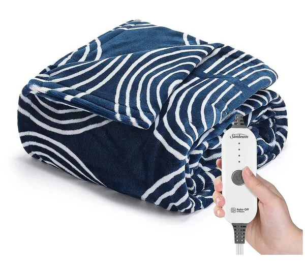 SUNBEAM Ultimate Cozy Nordic Velvet Heated Thro W Hand And Foot