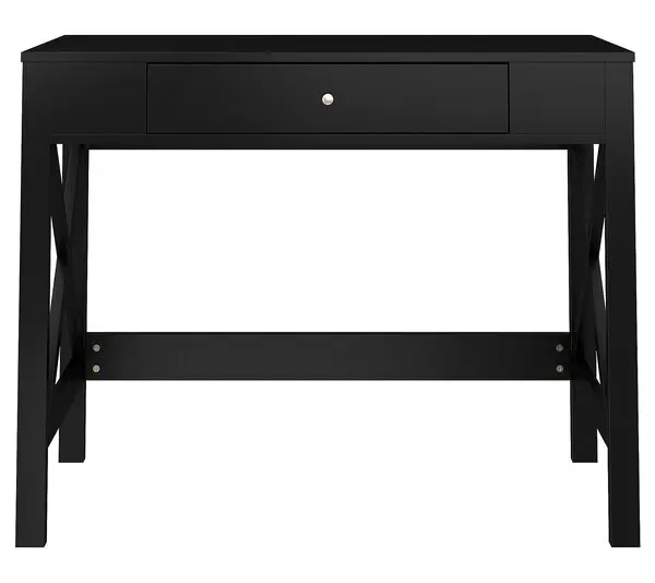 LAVISH HOME Writing Desk Modern Desk X-pattern Gs
