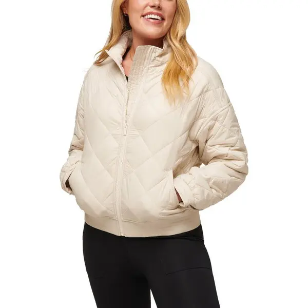Travis Mathew Lights At Night Quilted Jacket - Pumice Stone