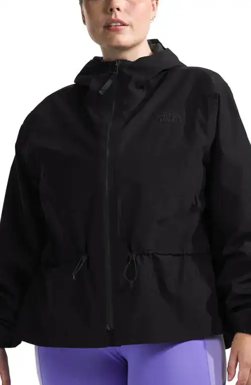 The North Face Daybreak Waterproof Hooded Rain Jacket - Tnf Black ...