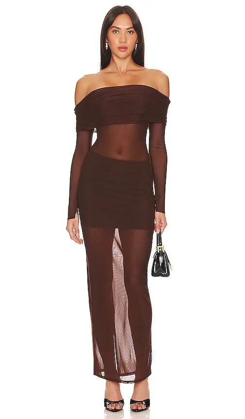 LOVERS AND FRIENDS Fio Maxi Dress - Chocolate Brown