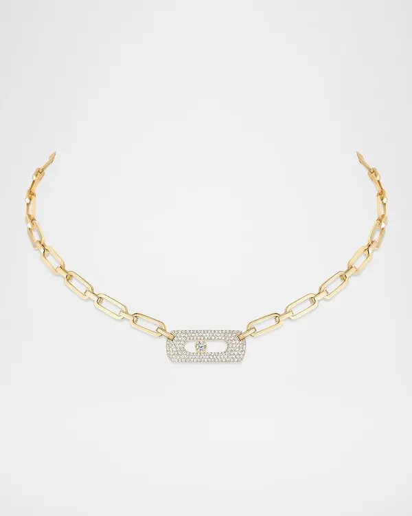 Messika My Move 18k Diamond Necklace - Yellow Gold