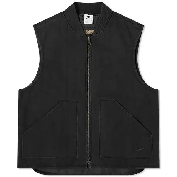 NIKE/ナイキ Padded Work Vest ダックベスト Nike Life Padded Work Vest In Black - 50% Off | Editorialist