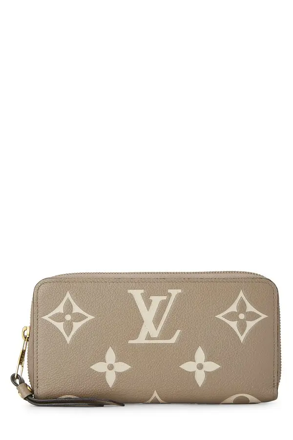 LOUIS VUITTON Giant Monogram Empreinte Zippy Continental - Grey