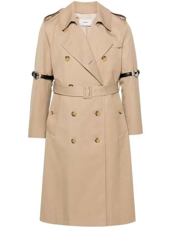 Coperni Belt-detail Trench Coat - Neutrals