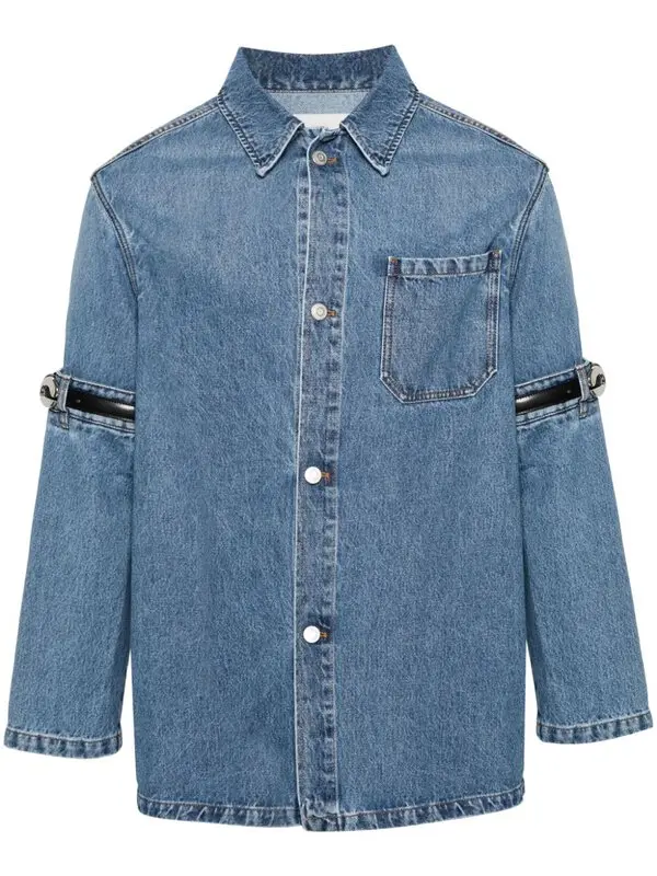 Coperni Logo-buckle Denim Jacket