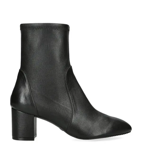 STUART WEITZMAN Leather Yuliana Ankle Boots - Black