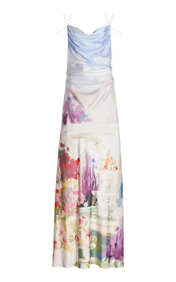 LEO LIN Imogen Floral Shift Gown - Multi | Editorialist