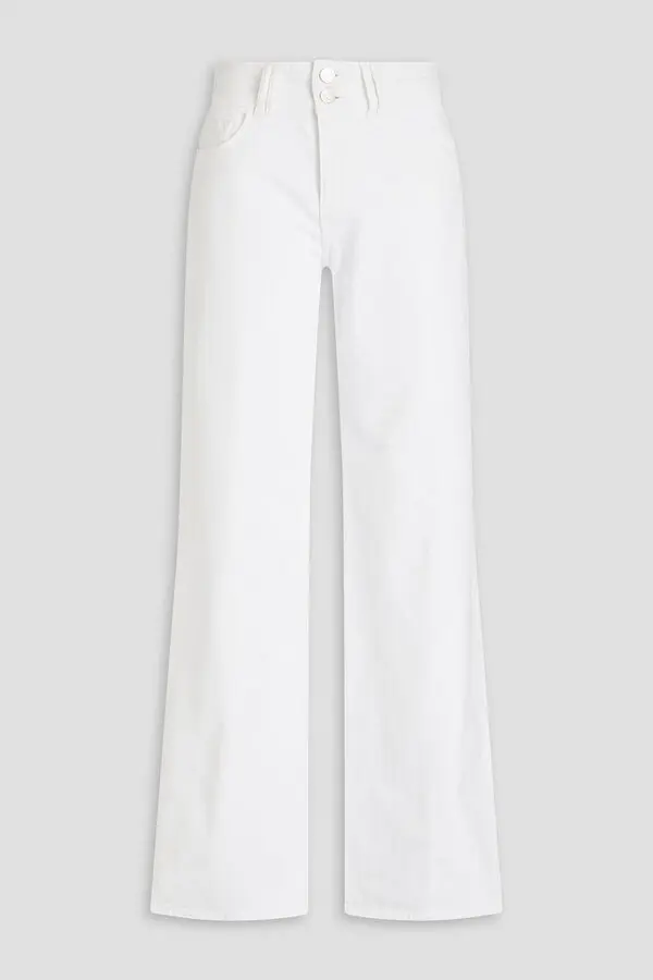 FRAME Triple Binding High-rise Wide-leg Jeans
