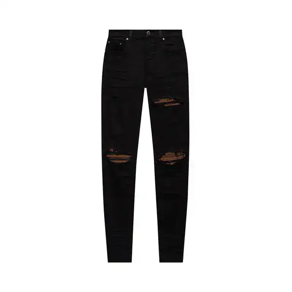 Amiri Mx1 Ultra Suede Jean - Black | Editorialist