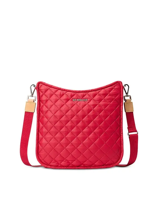 Mz Wallace Metro Box Quilted Crossbody - Apple/silver
