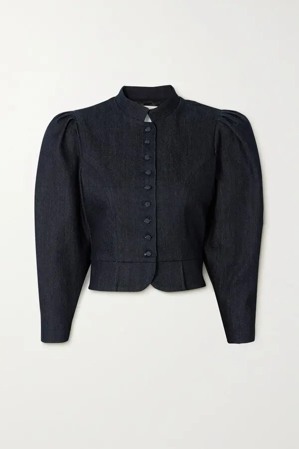 DESTREE Amoako Denim Peplum Jacket