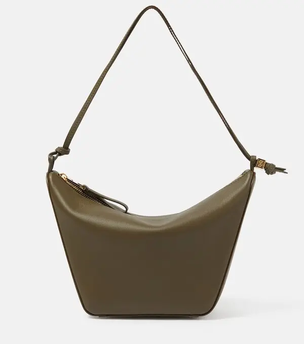 Loewe Hammock Mini Leather Shoulder Bag - Green