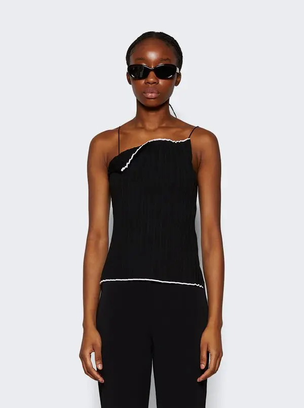 Jacquemus Le Haut Maille Plisse Top - Black