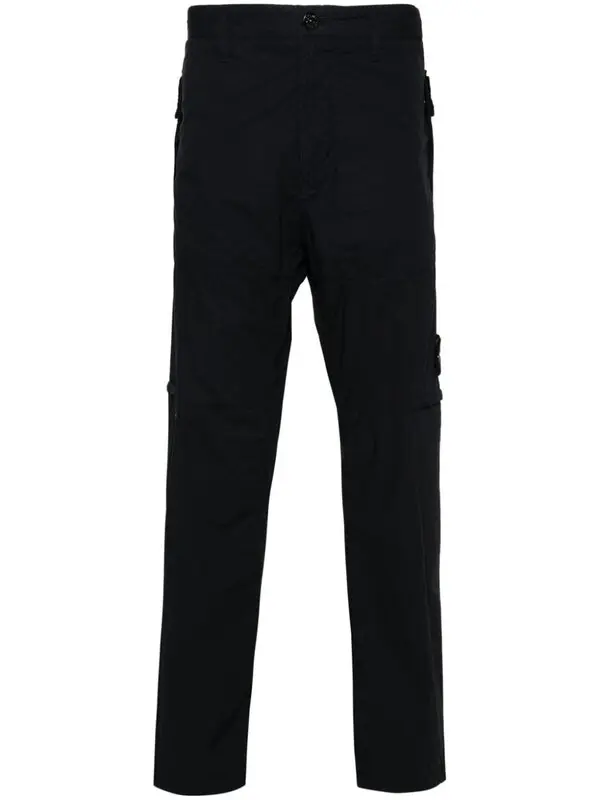 Stone Island Straight-leg Cargo Trousers - Blue
