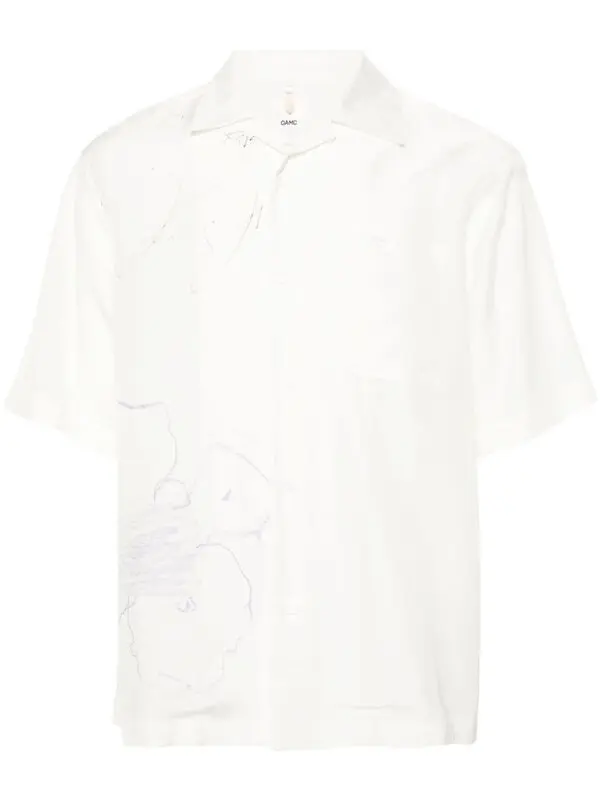 OAMC Sketch-print Short-sleeve Shirt