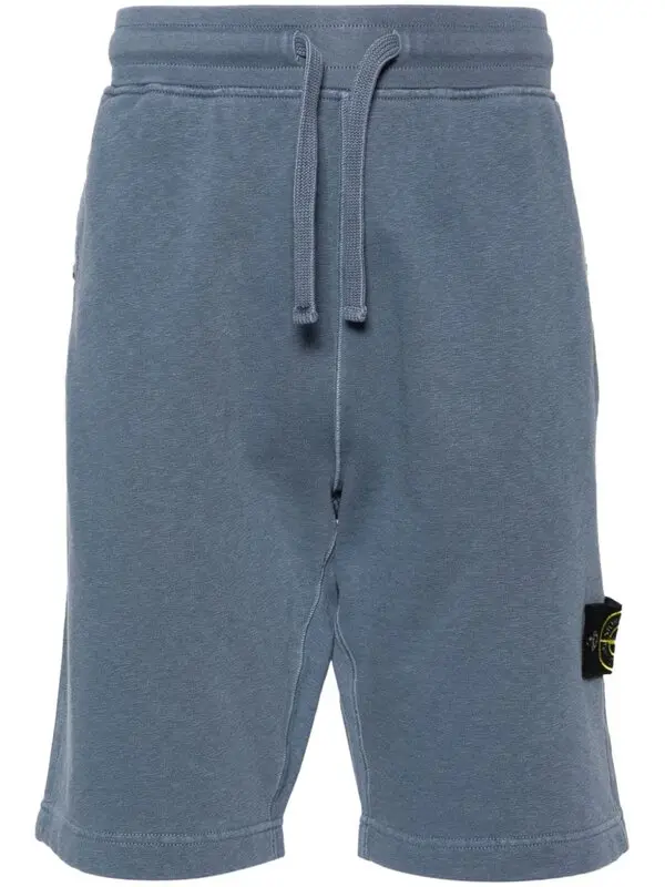 Stone Island Compass-badge Track Shorts - Blue
