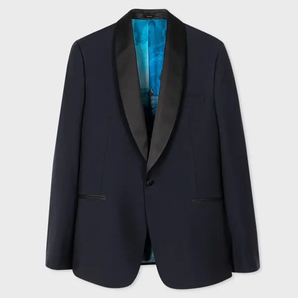 Paul Smith Tailored-fit Wool-mohair Evening Blazer - Blue