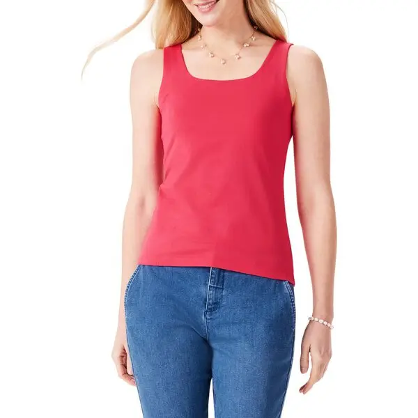 NIC+ZOE Perfect Tank - Bright Rose