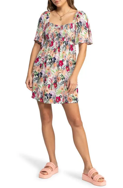 Roxy Golden Dawn Floral Mini Dress